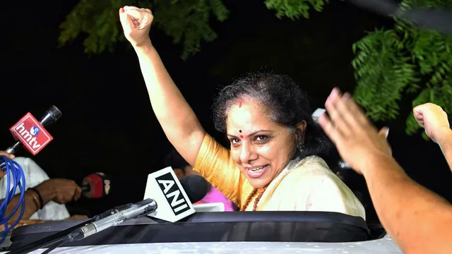 K Kavitha Walks Out Of Jail After 5 Months; Her First Words 'Will Fight Legally And Politically'